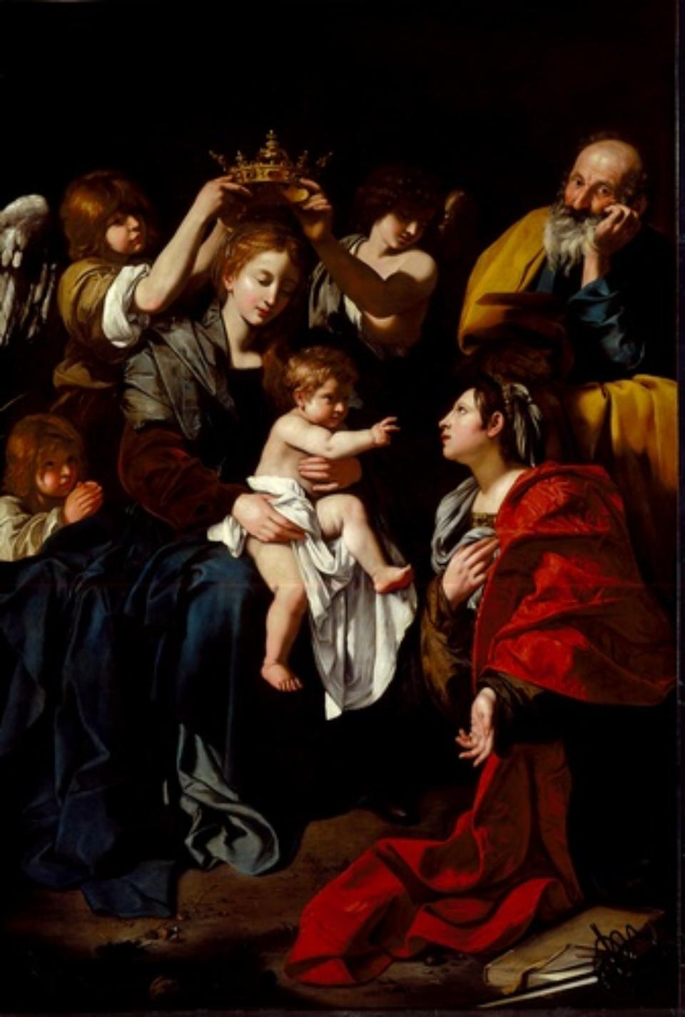 Hl. Familie und die Hl. Katharina, das Christuskind verehrend | Staatsgalerie
