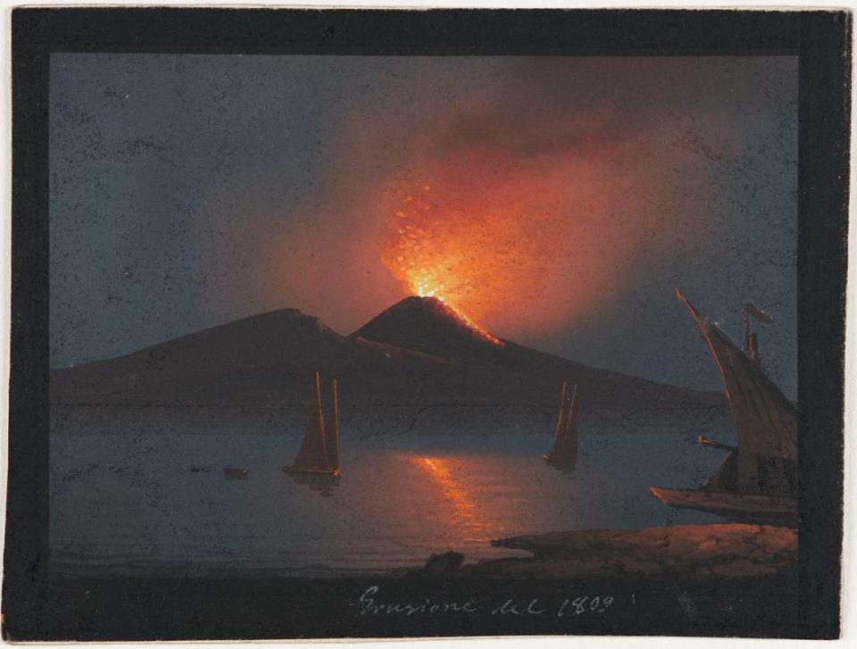 Ausbruch des Vesuv 1809 (Vulkanausbrüche) | Staatsgalerie