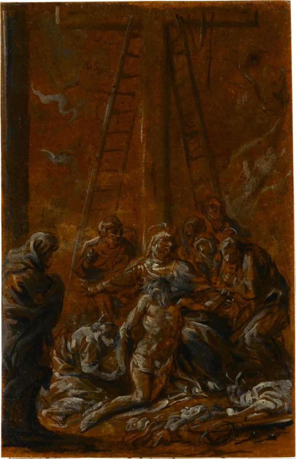 Beweinung Christi unter dem Kreuz (Vorlage zum »Grüssauer Passionsbuch«) | Staatsgalerie