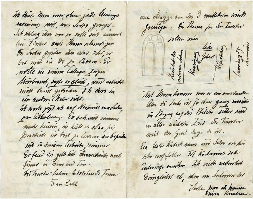 Verehrter lieber Herr Professor Wer also... | Staatsgalerie