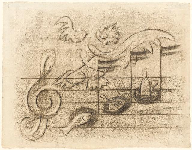 Sturm, Blatt 30: Donner und Blitz. Ariel tritt auf in Gestalt einer ...