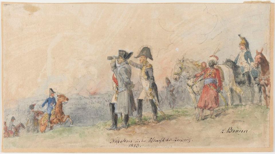 Napoleon in der Schlacht bei Leipzig 1813 | Staatsgalerie