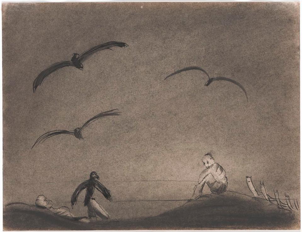 Vier Aasgeier (aus: Captivity) | Staatsgalerie