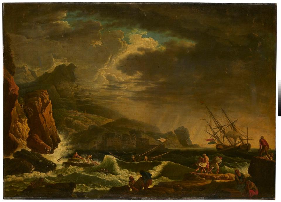 Schiffbruch im Sturm vor südlicher Küste | Staatsgalerie