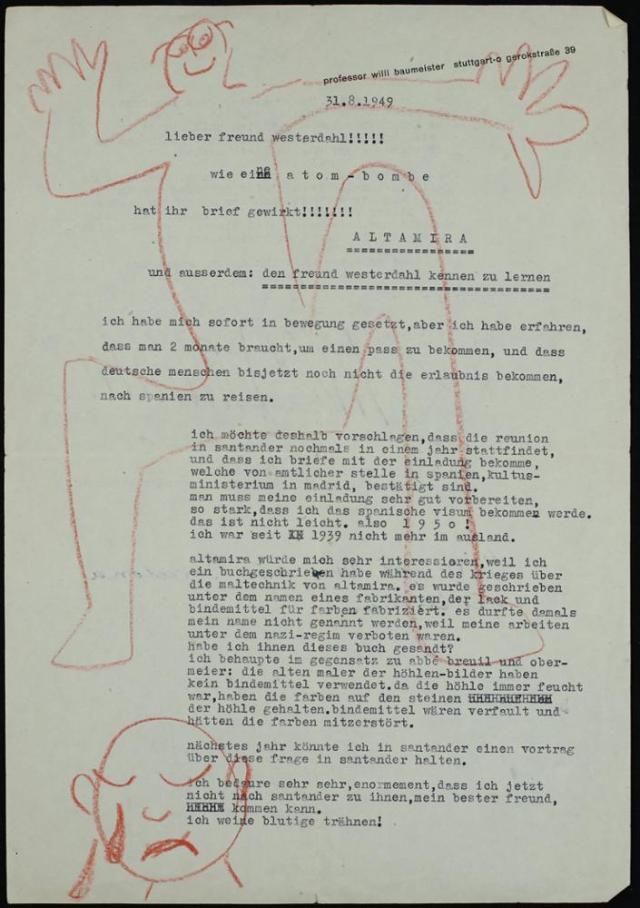 lieber freund westerdahl!!! wie eine atom-bombe hat ihr brief ...