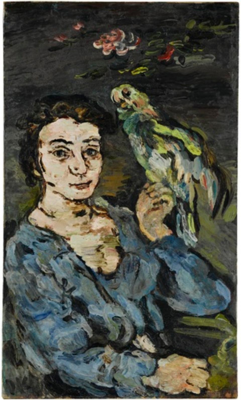 Dame mit Papagei (Maria Lazar) | Staatsgalerie