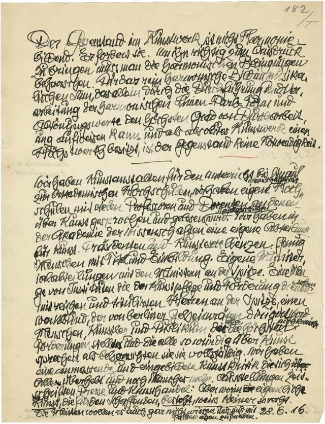 Der Gegenstand im Kunstwerk ist... | Staatsgalerie