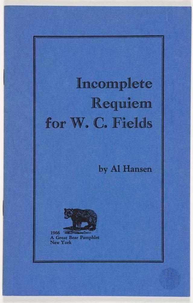Incomplete Requiem for W. C.Fields | Staatsgalerie