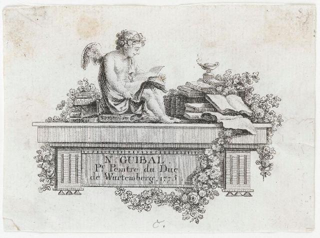 Exlibris Nicolas Guibal | Staatsgalerie