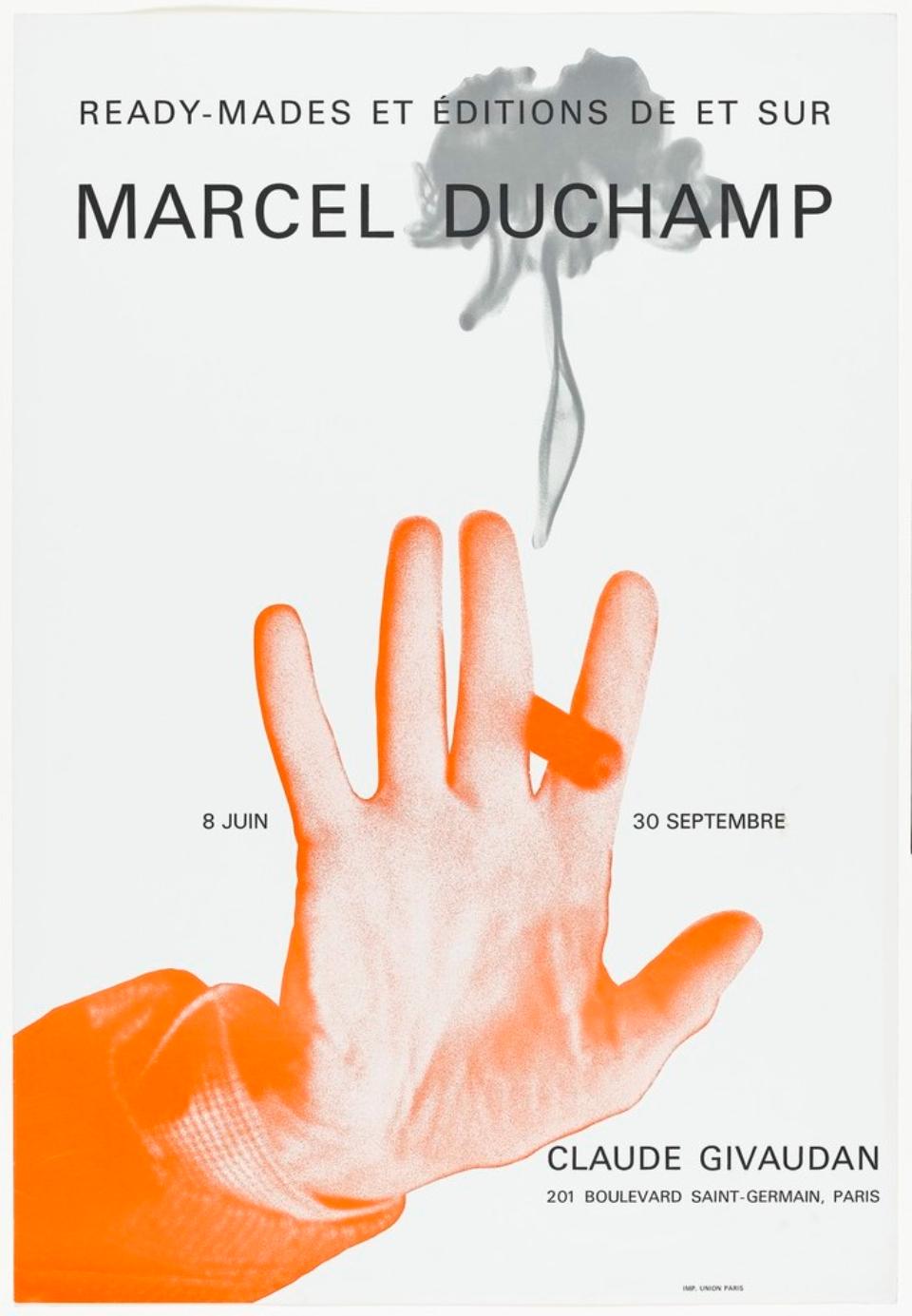 Plakatgestaltung: Ready-mades et éditions de et sur Marcel Duchamp | Staatsgalerie