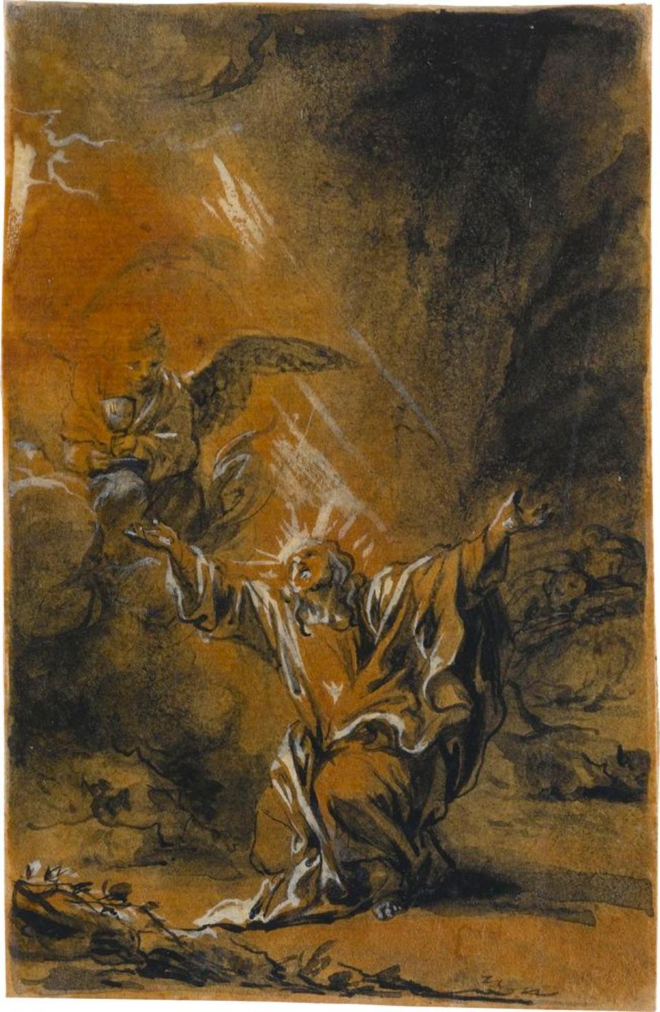 Christus am Ölberg (Vorlage zum »Grüssauer Passionsbuch«) | Staatsgalerie