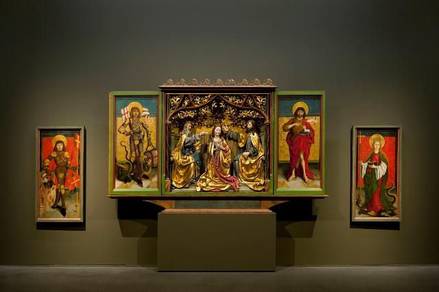 Kilchberger Altar: Der Heilige Florian von Noricum | Staatsgalerie